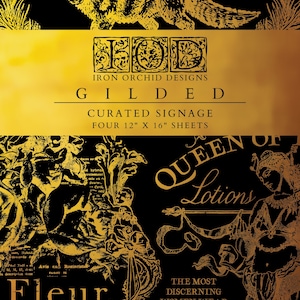 IOD Curated Signage Rub-on Decal Transfer for Furniture Decor IOD ...