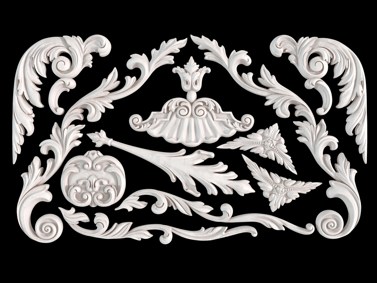 IOD Dainty Flourishes Iron Orchid Designs Silicone Mould Embellishment ...