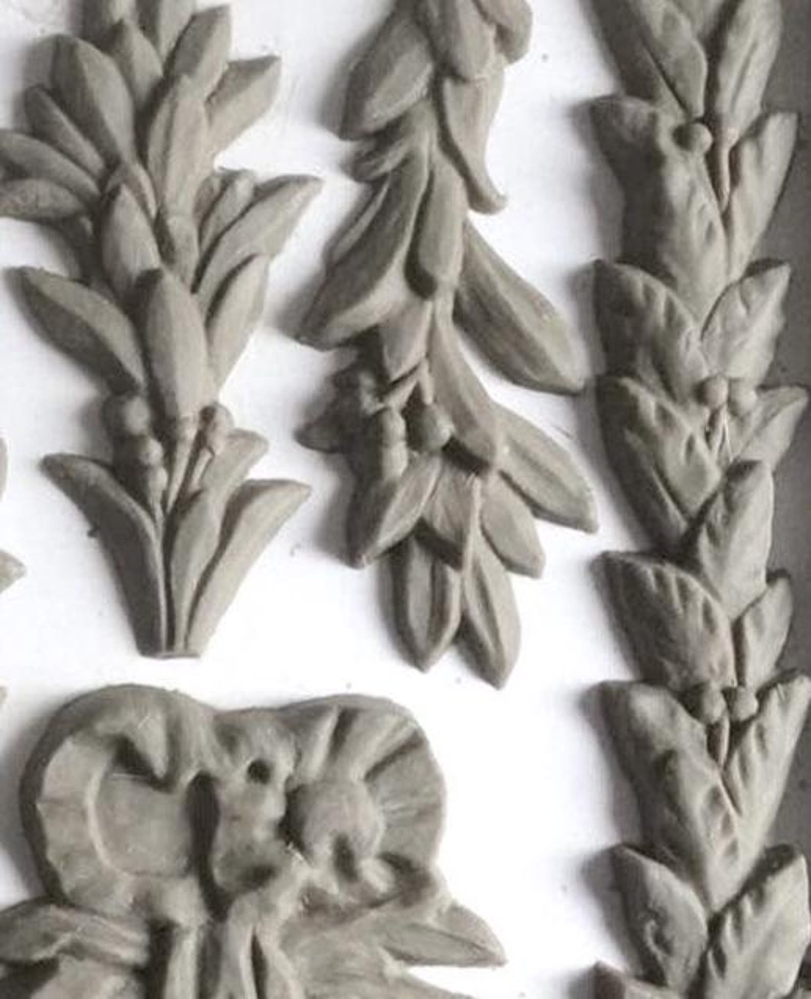 IOD Laurel Iron Orchid Designs Silicone Embellishment Mould Are ...