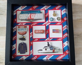 Coast Guard Shadow Box | Etsy