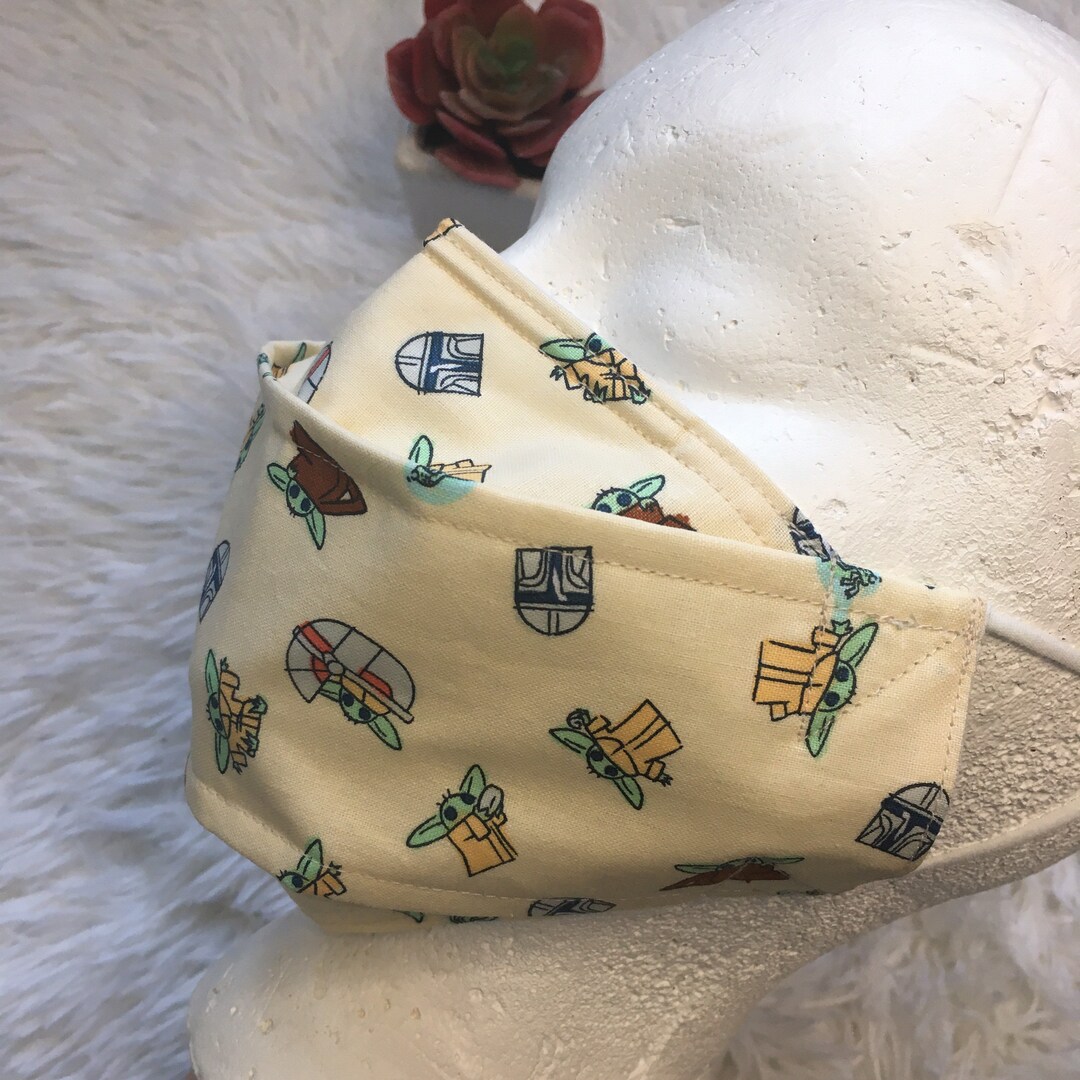 Star Wars the Mandolorian Baby Yoda Grogu 3D Face Mask Octagon Face ...