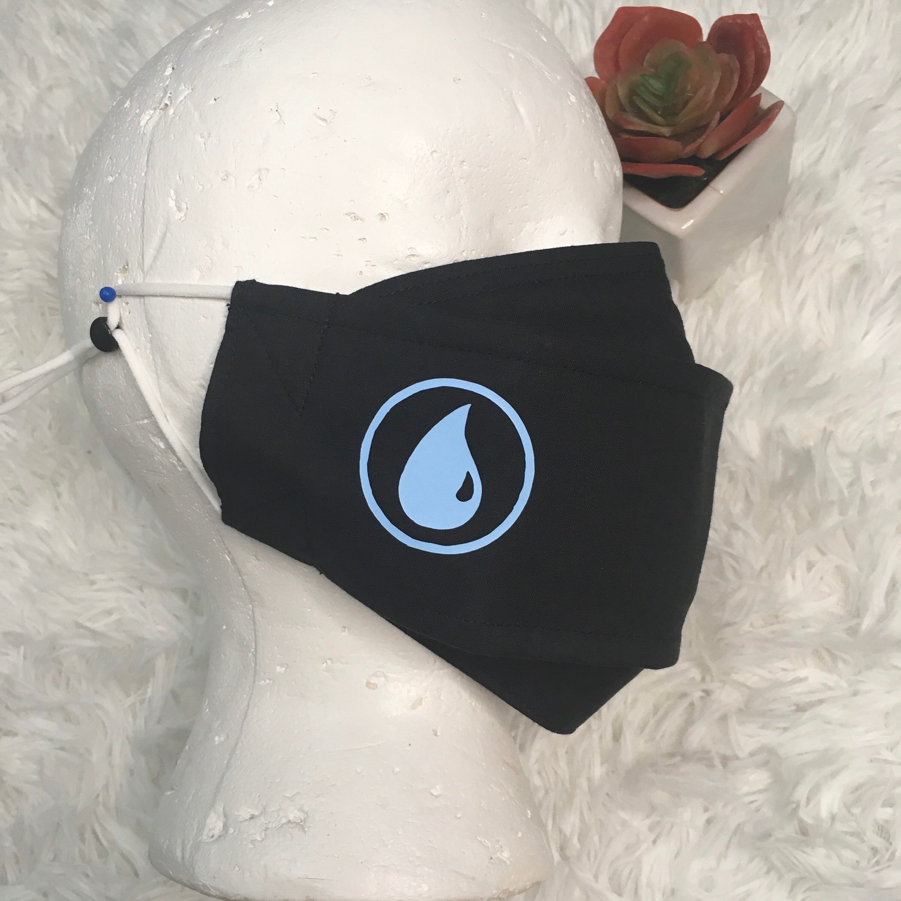 MAGIC the Gathering MTG Blue Mana Icon 3D Face Mask Octagon | Etsy