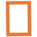 Orange Picture Frame Mat Set - Mat With White Core and Clear Bag ...