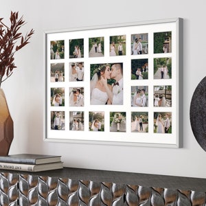 Wedding Photo Collage Frame - Holds 21 Photos | Wedding Collage Frame ...