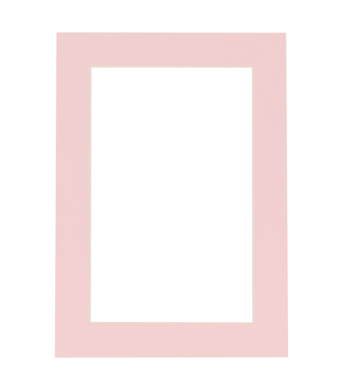 Soft Pink Picture Frame Mat With White Core - Available in Multiple ...