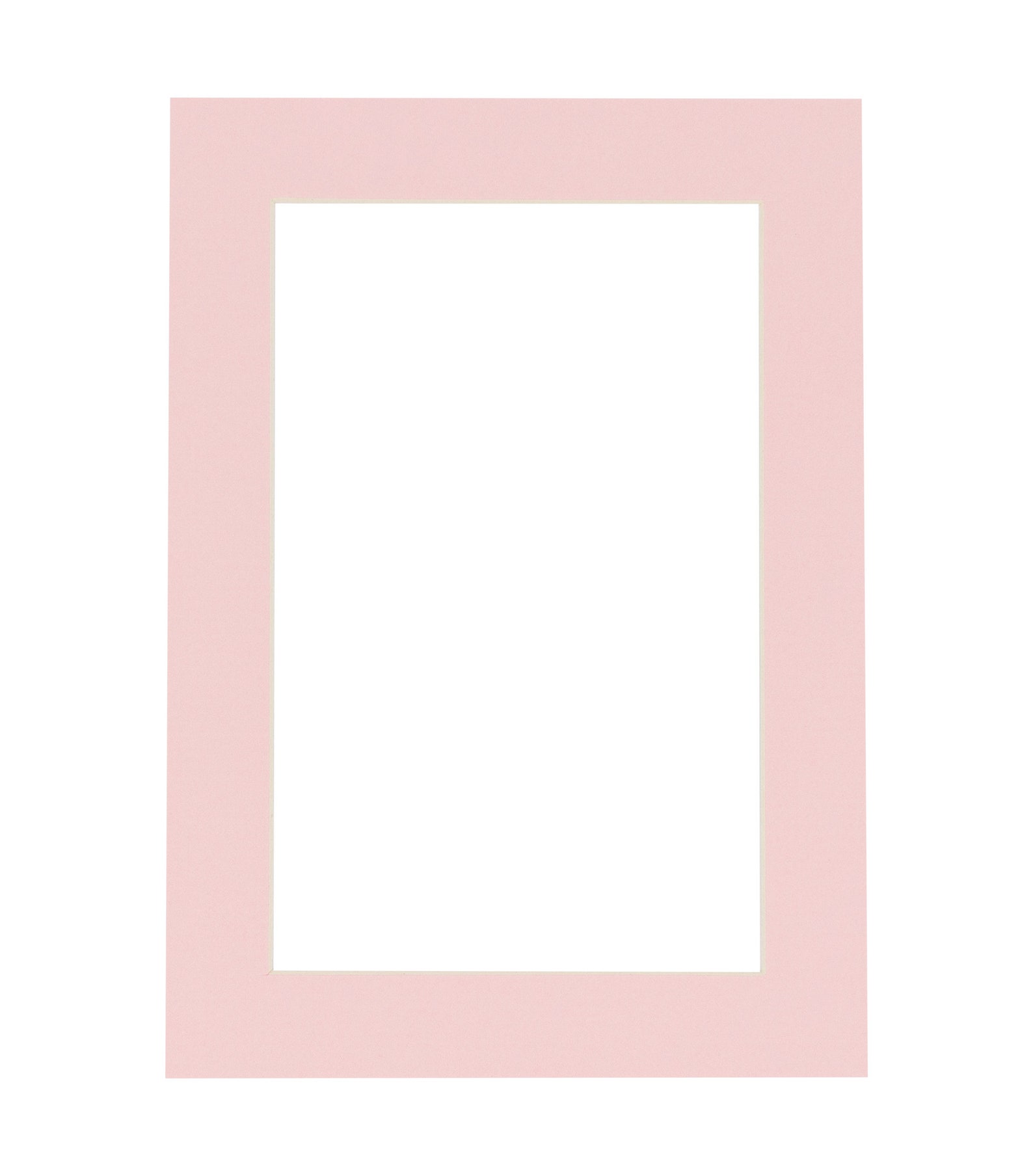 Soft Pink Picture Frame Mat With White Core - Available in Multiple ...