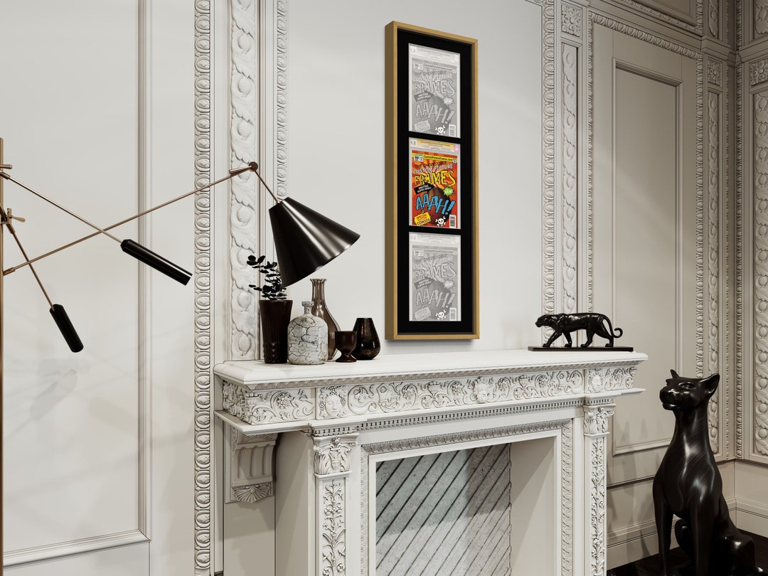 Comic Book Frame With Mat - 3 Openings to Display 1 Cgc, CBCS or PGX ...