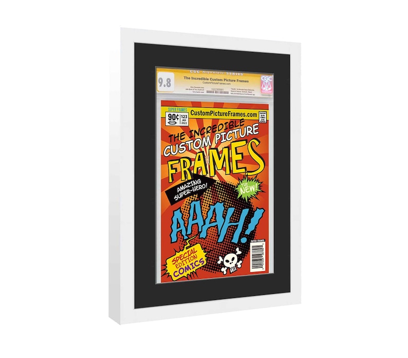 Comic Book Frame With Mat - 1 Opening to Display 1 CGC, CBCS or PGX ...