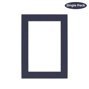 Navy Blue Picture Frame Mat With White Core - Available in Multiple ...