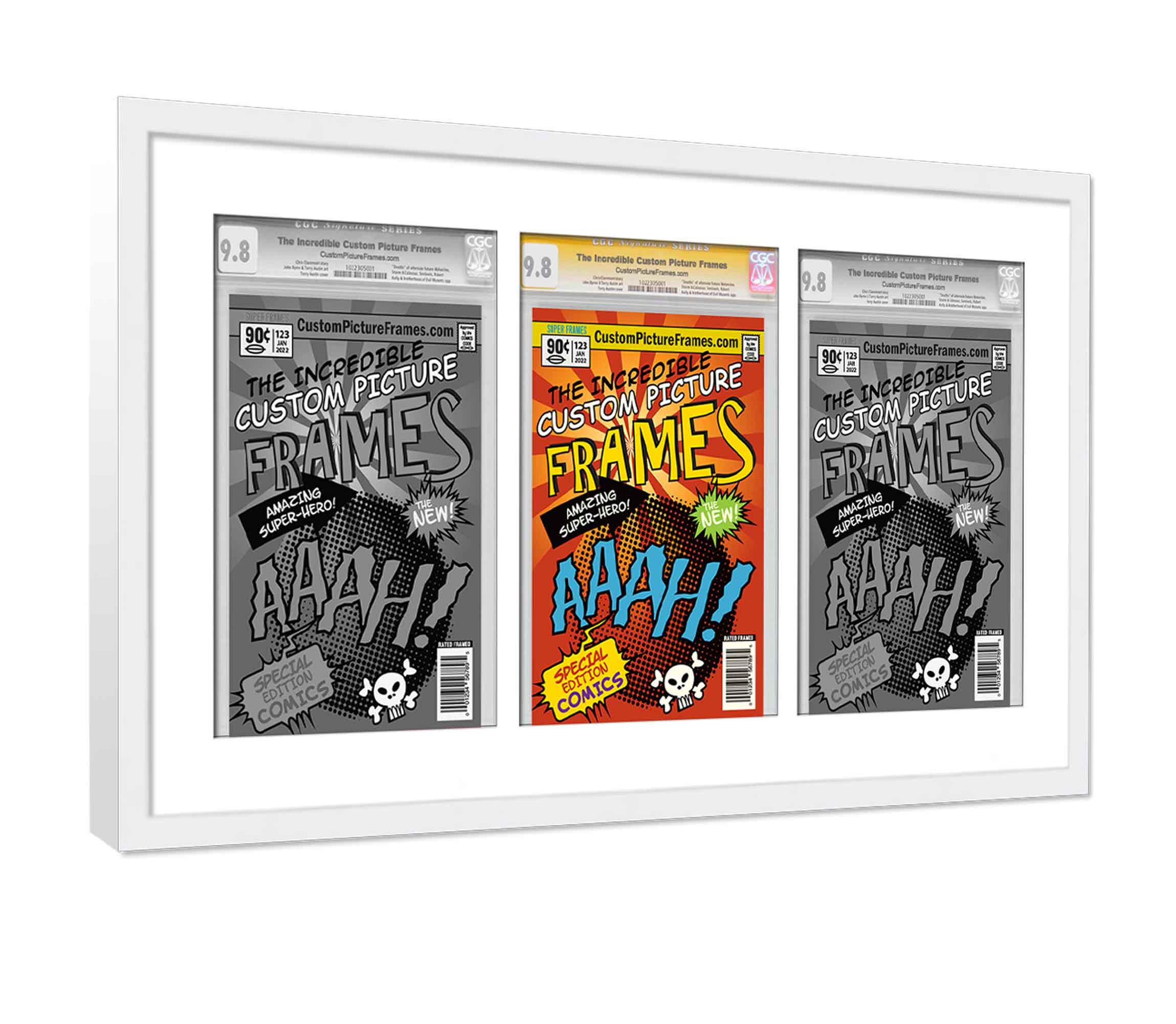 Comic Book Frame With Mat 3 Openings to Display 3 Cgc CBCS - Etsy