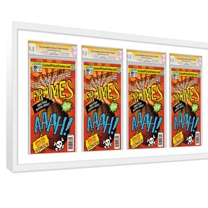 Comic Book Frame With Mat 4 Openings to Display 4 CGC CBCS | Etsy