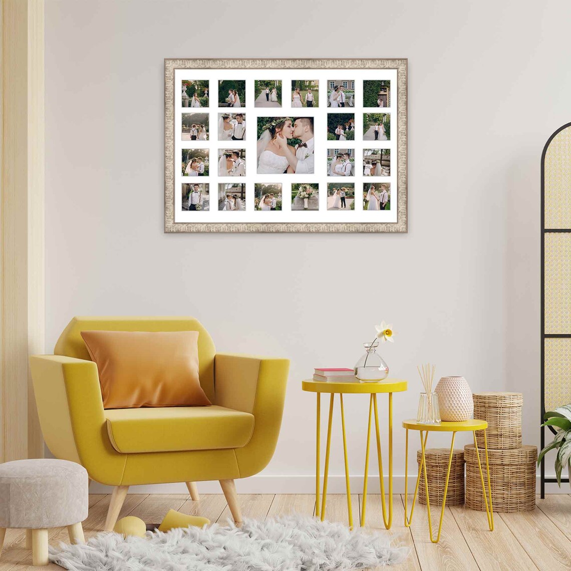 Wedding Photo Collage Frame Holds 21 Photos Wedding - Etsy