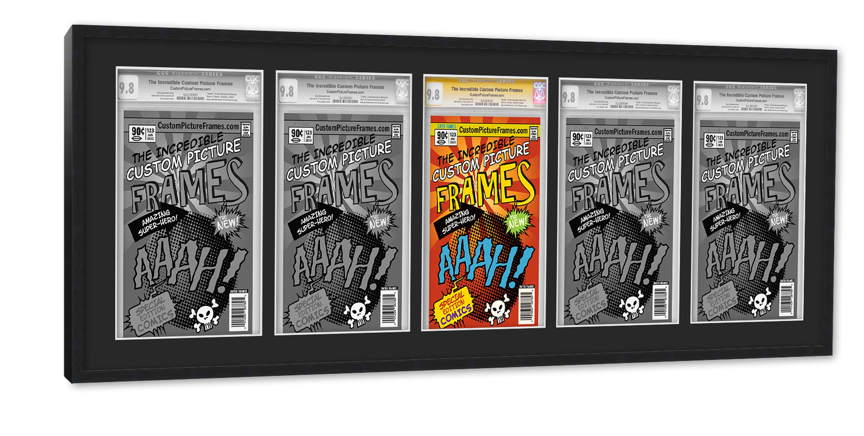 Comic Book Frame With Mat 5 Openings to Display 5 Cgc CBCS - Etsy