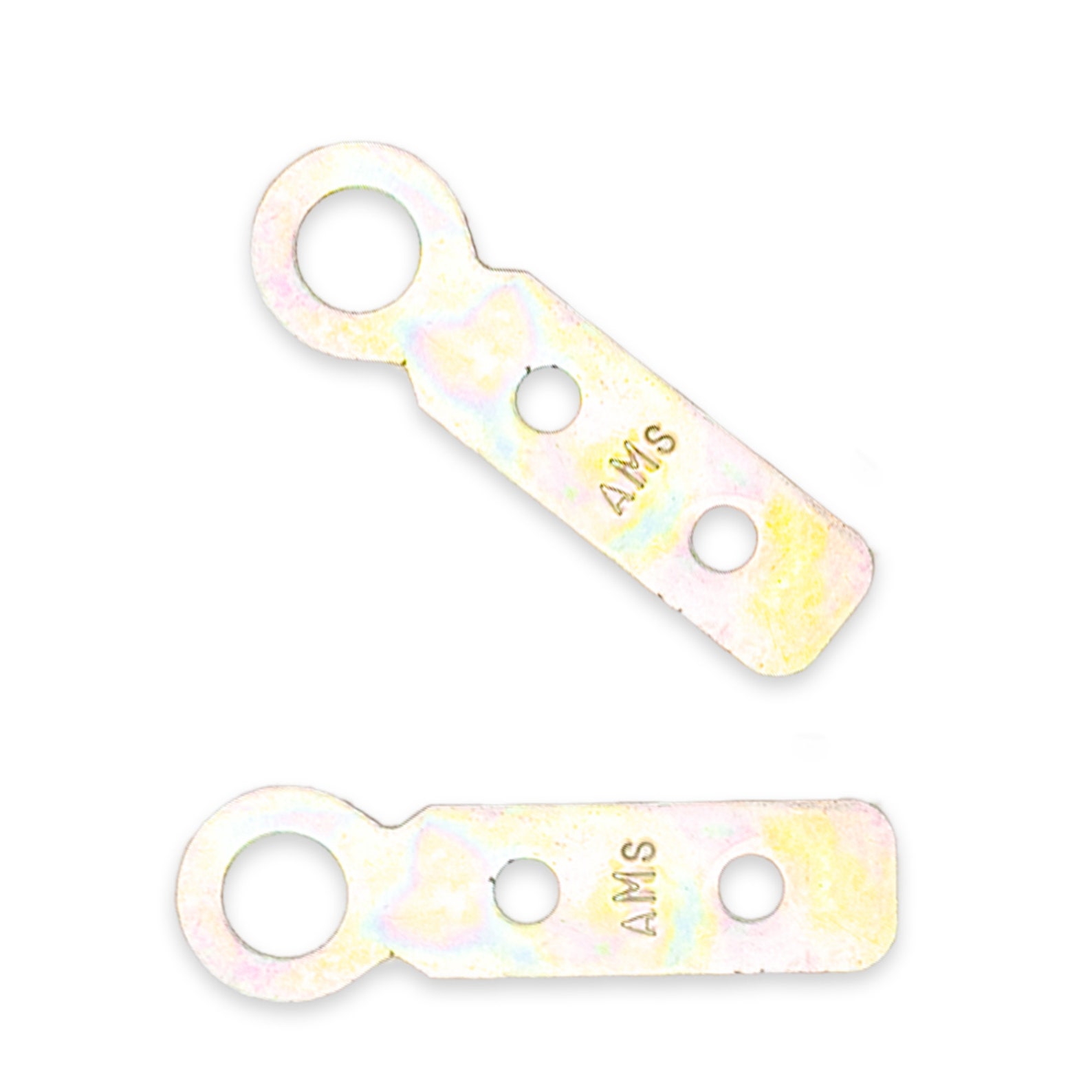 100 Brass Plate Flat Strap 2 Hole Hanger - Etsy