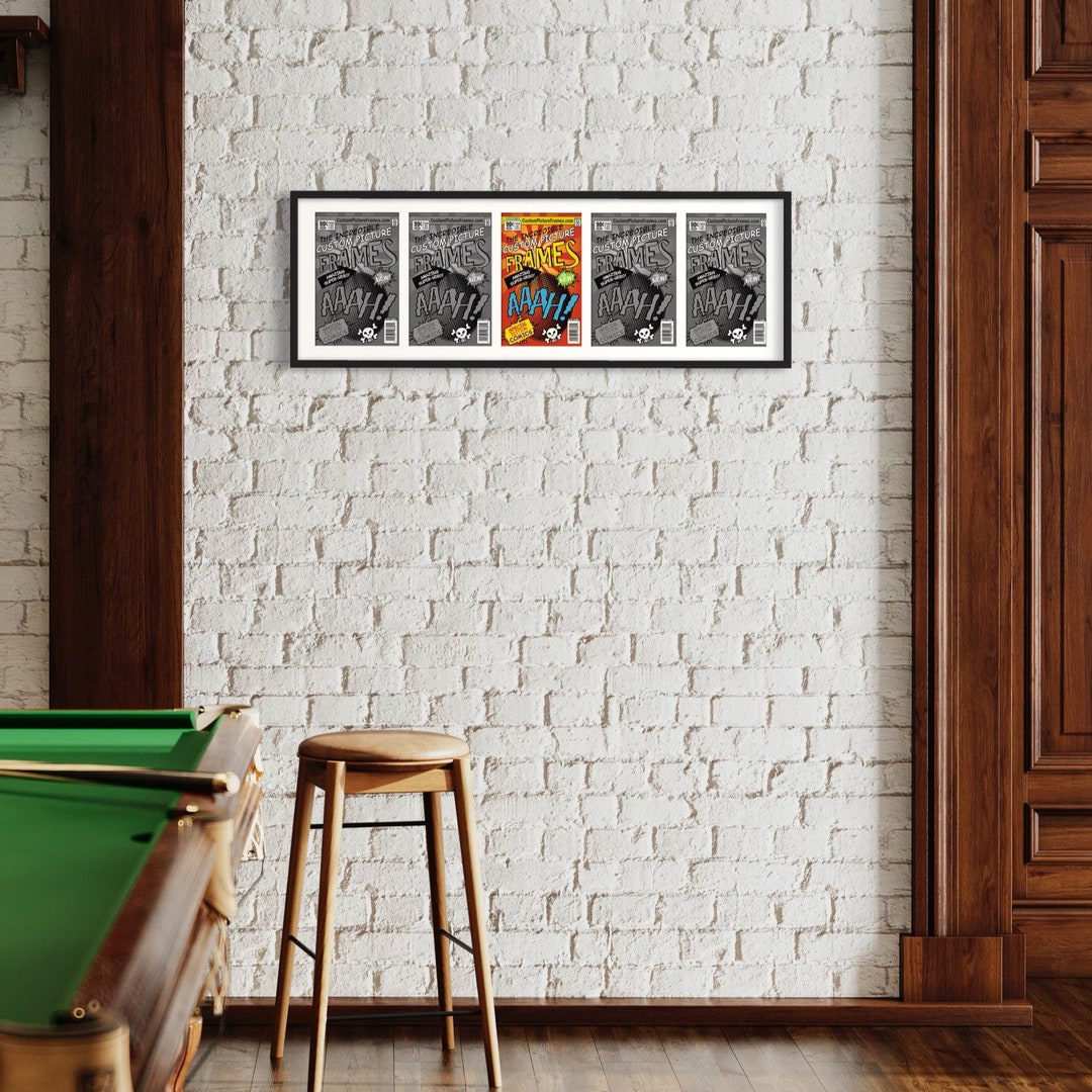 Comic Book Frame With Mat - 5 Openings to Display 5 Cgc, CBCS or PGX ...