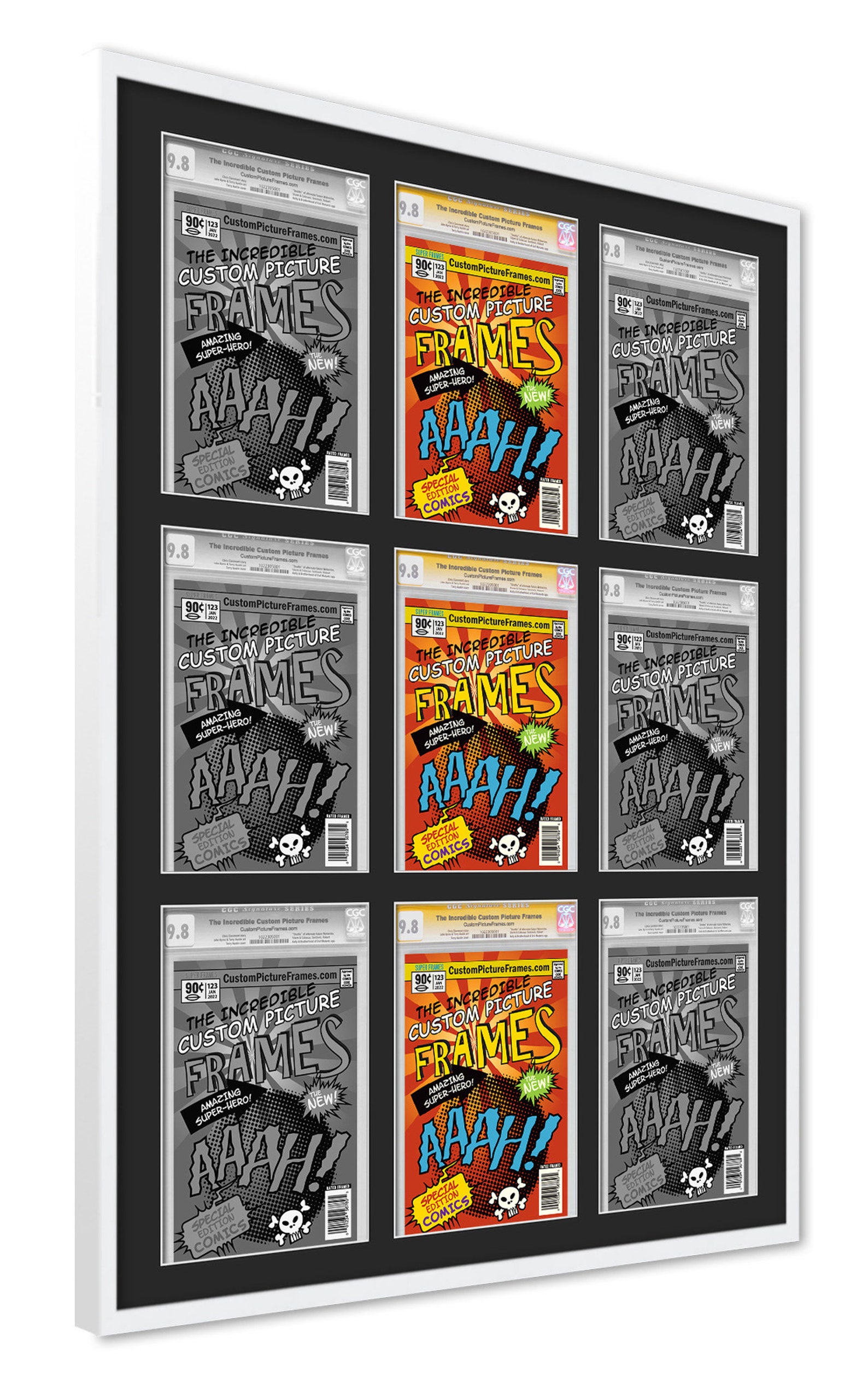 Comic Book Frame With Mat 9 Openings to Display 9 Cgc CBCS - Etsy