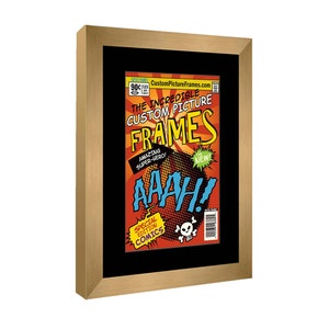 Comic Book Frame With Black Mat - 1 Opening to Display Comic Book ...