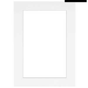 White Picture Frame Mat With White Core - Available in Multiple Sizes ...