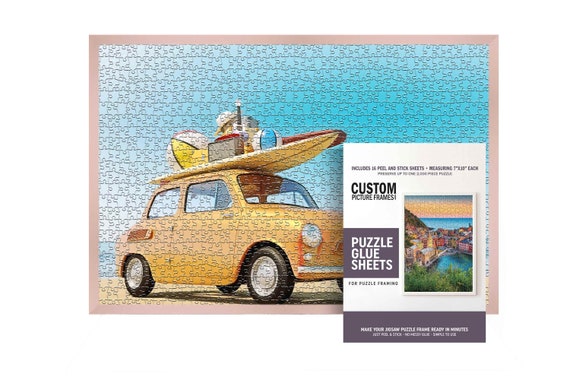 Jigsaw Puzzle Frame Kit With Frame and Puzzle Glue Sheets | Etsy