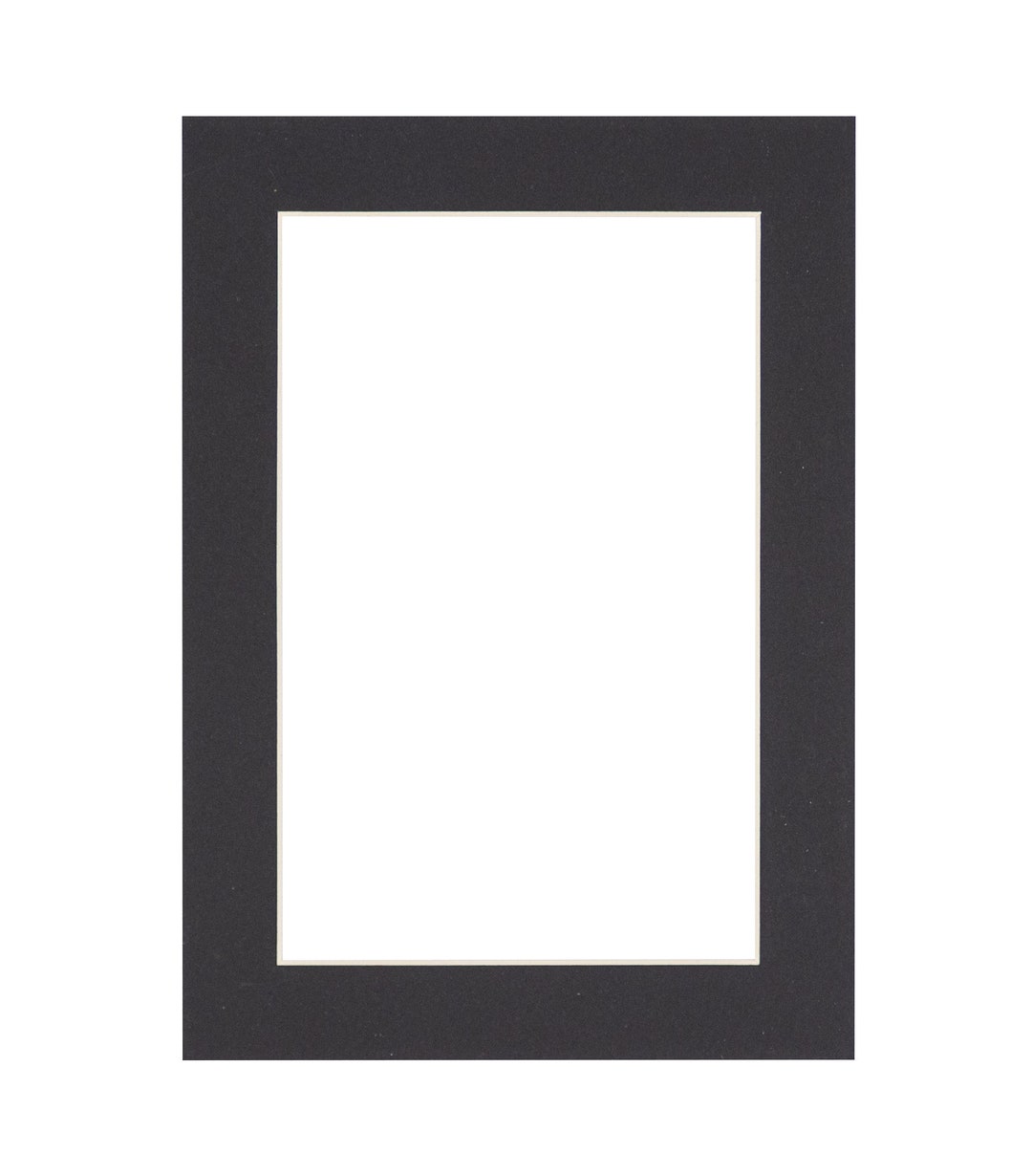 Black Picture Frame Mat With White Core - Available in Multiple Sizes ...