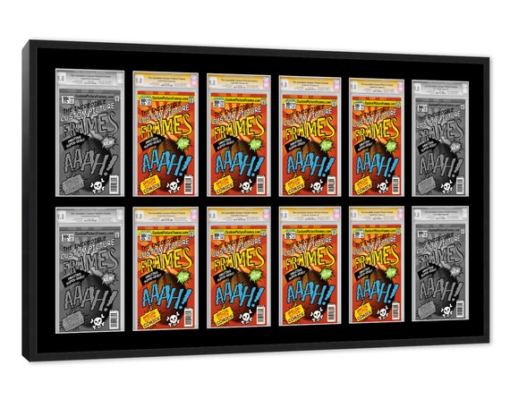 Comic Book Frame With Mat 12 Openings to Display 9 Cgc CBCS - Etsy