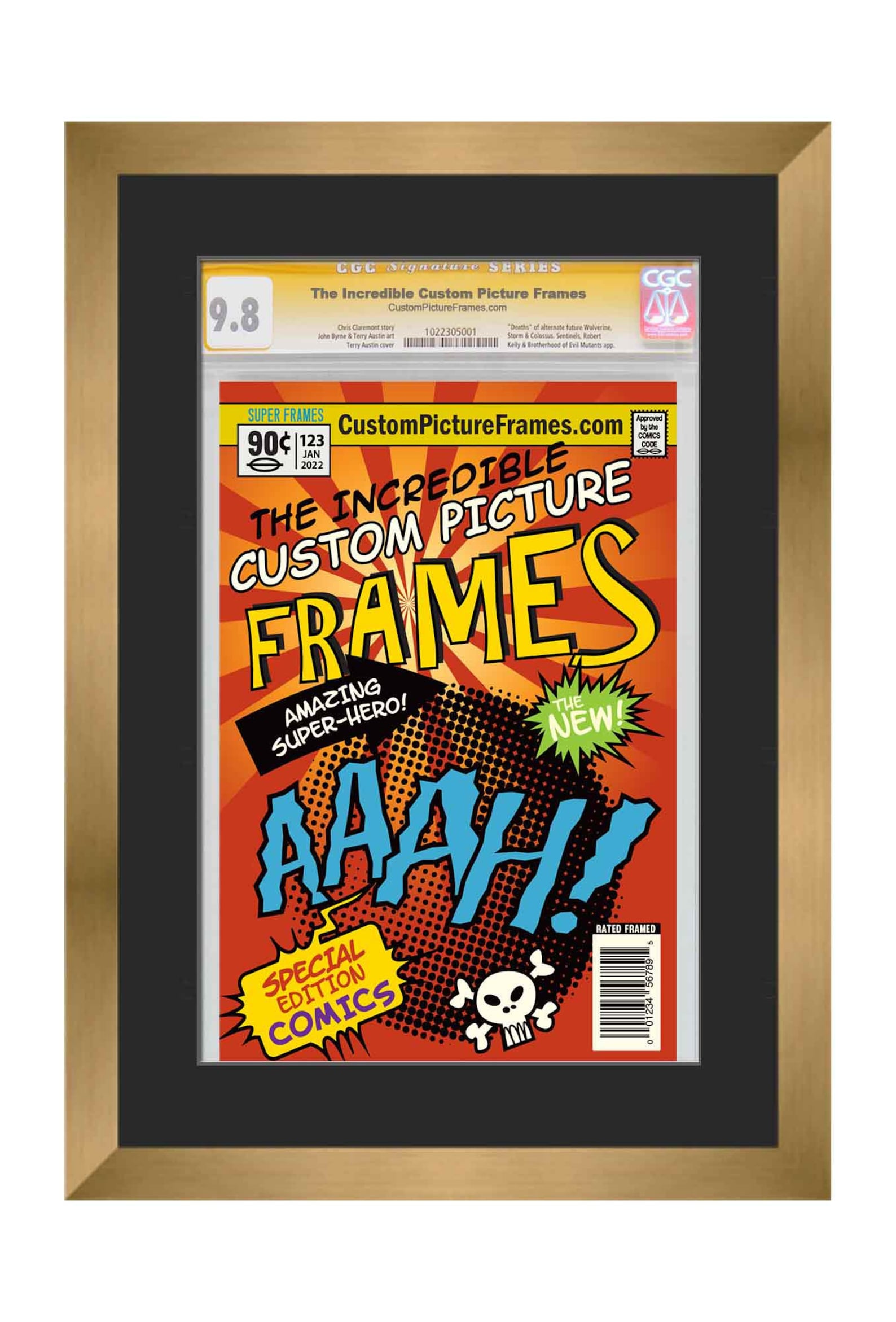 Comic Book Frame With Mat 1 Opening to Display 1 CGC CBCS - Etsy
