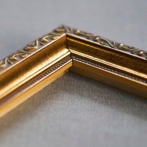 Gold Picture Frame | Traditional Ornate Antique Solid Wood | Made to ...