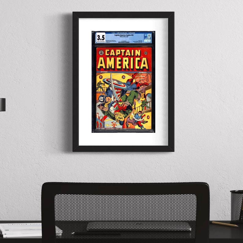 Comic Book Frame With Mat - 1 Opening to Display 1 CGC, CBCS or PGX ...