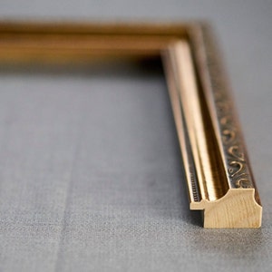 Gold Picture Frame | Traditional Ornate Antique Solid Wood | Made to ...
