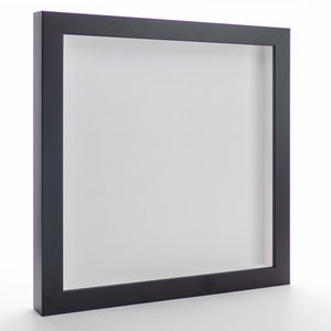 Shadow Box Frame Black Display Frame Solid Wood 2" Deep, Hanging ...