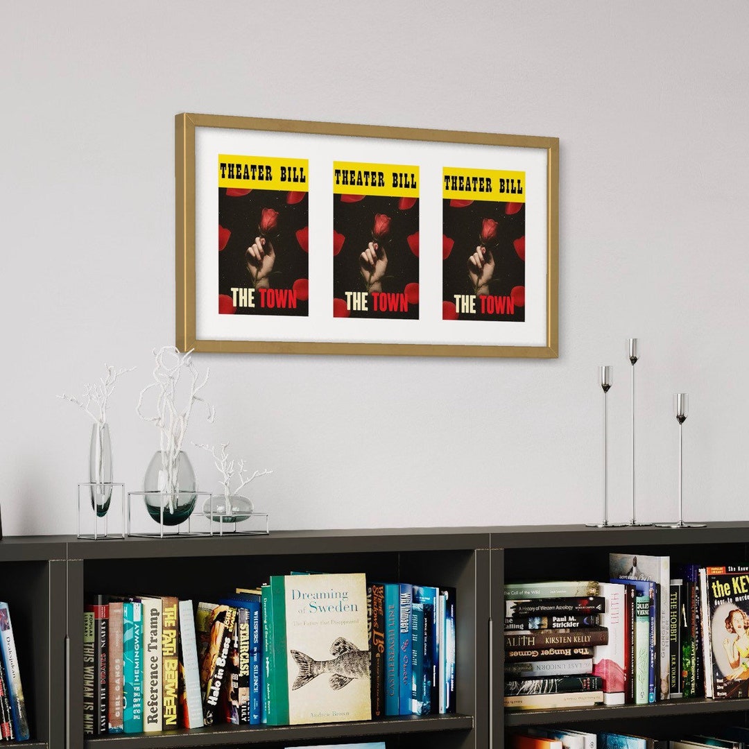 Playbilll Frame - 3 Openings 3 for Playbills - Acrylic Front and Foam ...