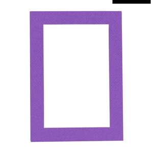 Purple Picture Frame Mat With White Core - Available in Multiple Sizes ...