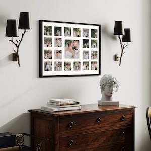 Wedding Photo Collage Frame - Holds 21 Photos | Wedding Collage Frame ...