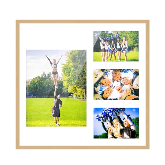 14.5x16 Wood Collage Frame for Four Photos One 8x10 & Three - Etsy
