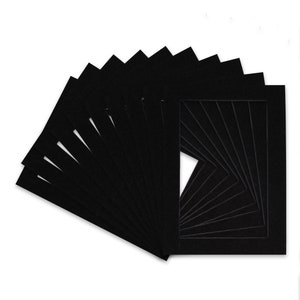 Black With Black Core Picture Frame Mat - Black Core - Available in ...