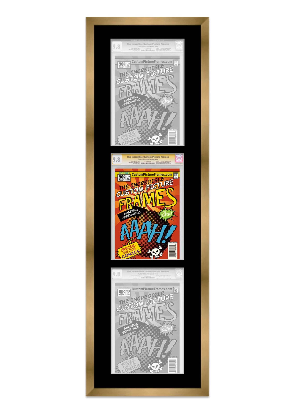 Comic Book Frame With Mat 3 Openings to Display 1 Cgc CBCS - Etsy