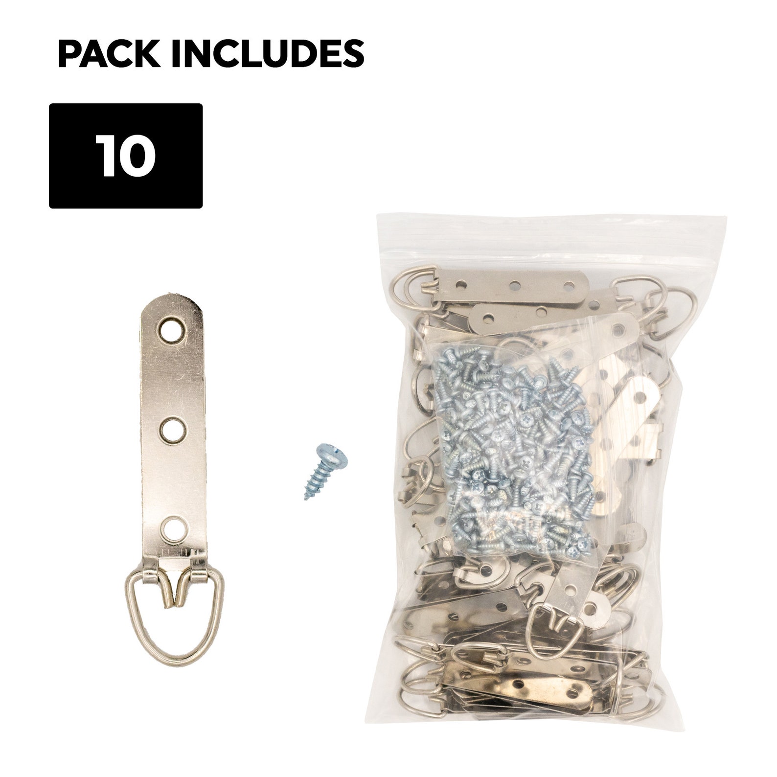 10 Extra Heavy Duty 3 Hole D Ring / Triangle Framing Hanger W/screws - Etsy