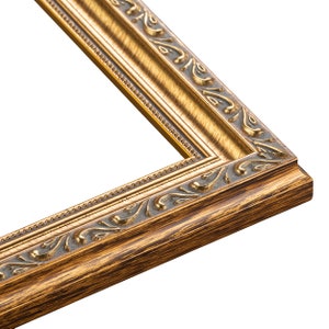Gold Picture Frame | Traditional Ornate Antique Solid Wood | Made to ...