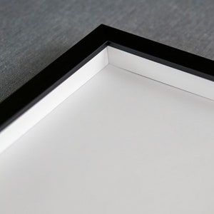 Shadow Box Frame Black Display Frame Solid Wood 2" Deep, Hanging ...