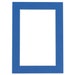 Royal Blue Picture Frame Mat Set - Mat With White Core and Clear Bag ...