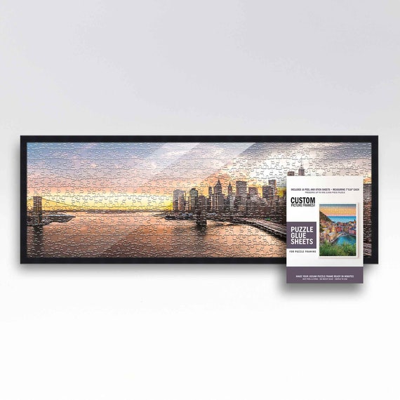 Jigsaw Puzzle Frame Kit With Frame and Puzzle Glue Sheets - Etsy