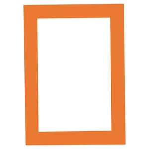 Orange Picture Frame Mat With White Core - Available in Multiple Sizes ...