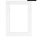 White Picture Frame Mat Set - Mat With White Core and Clear Bag ...