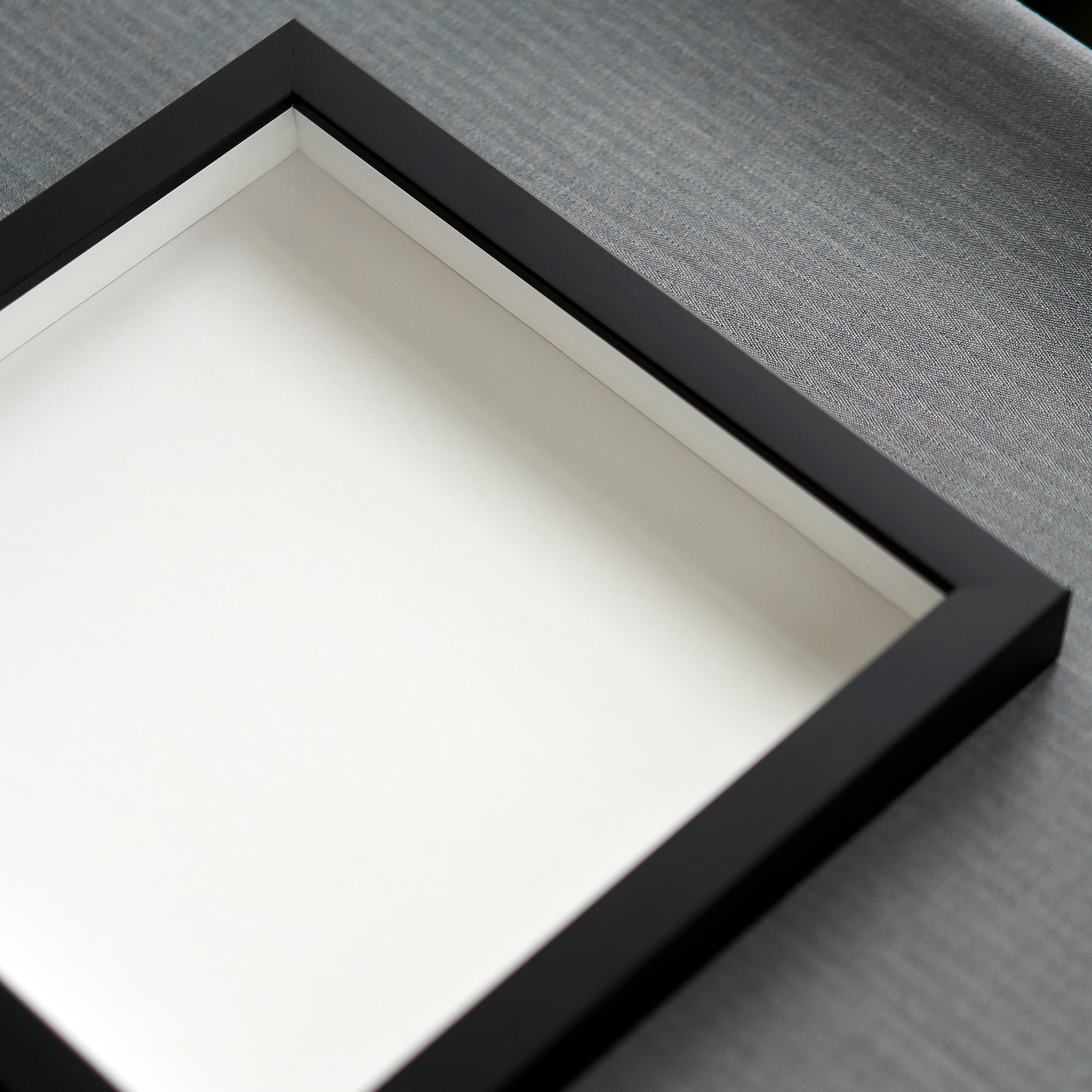 Black Shadow Box With Red Backing, Hanging Hardware, Acrylic Front ...