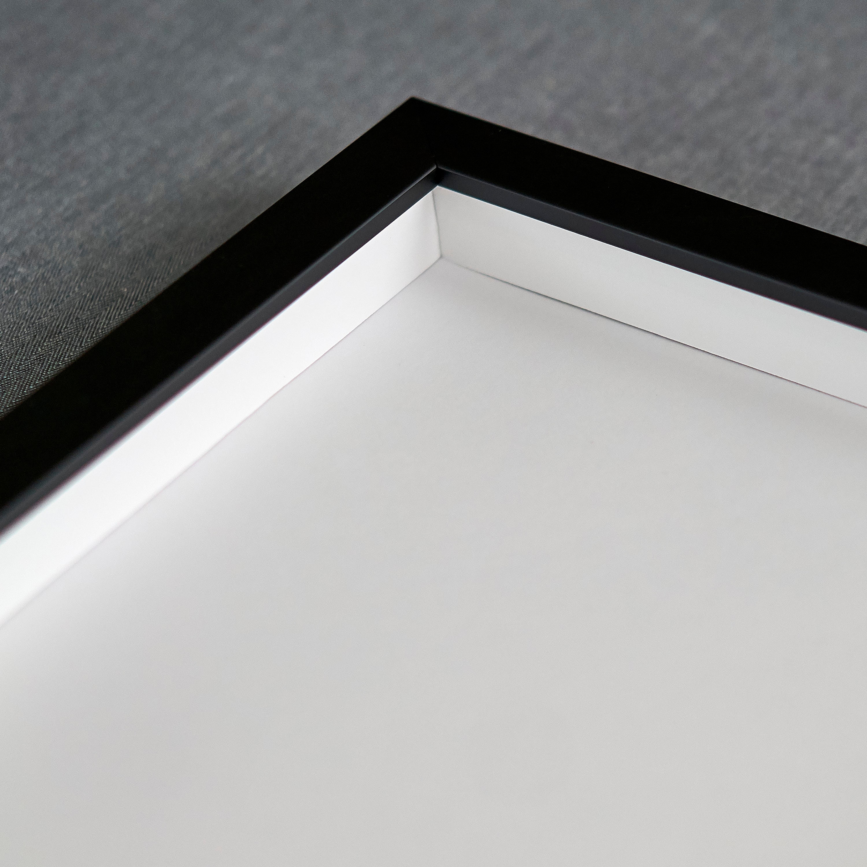 Shadow Box Frame Black Charcoal With Black Backing - Handmade to Order ...