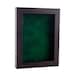 Rich Dark Brown Wood Shadow Box Frame, Acrylic Front - Forest Green ...