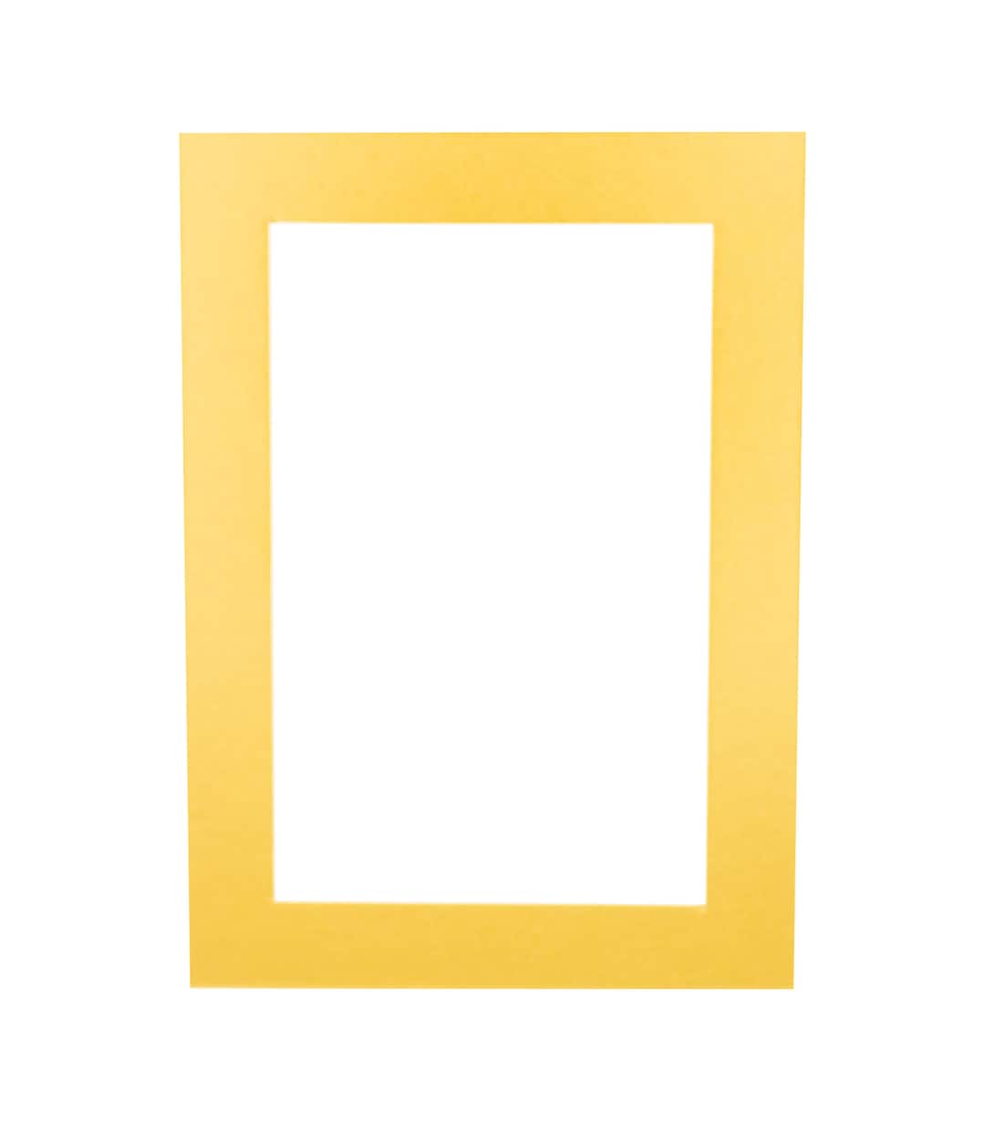 Metallic Gold Picture Frame Mat - White Core - Available in Multiple ...