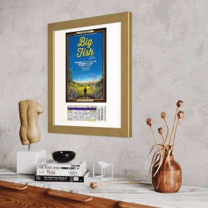 Playbilll Frame - 2 Openings With Mat for Playbill and Ticket - Acrylic ...