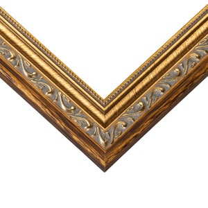 Gold Picture Frame | Traditional Ornate Antique Solid Wood | Made to ...