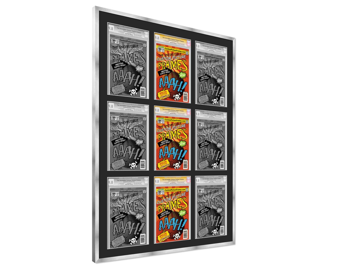 Comic Book Frame With Mat - 9 Openings to Display 9 Cgc, CBCS or PGX ...